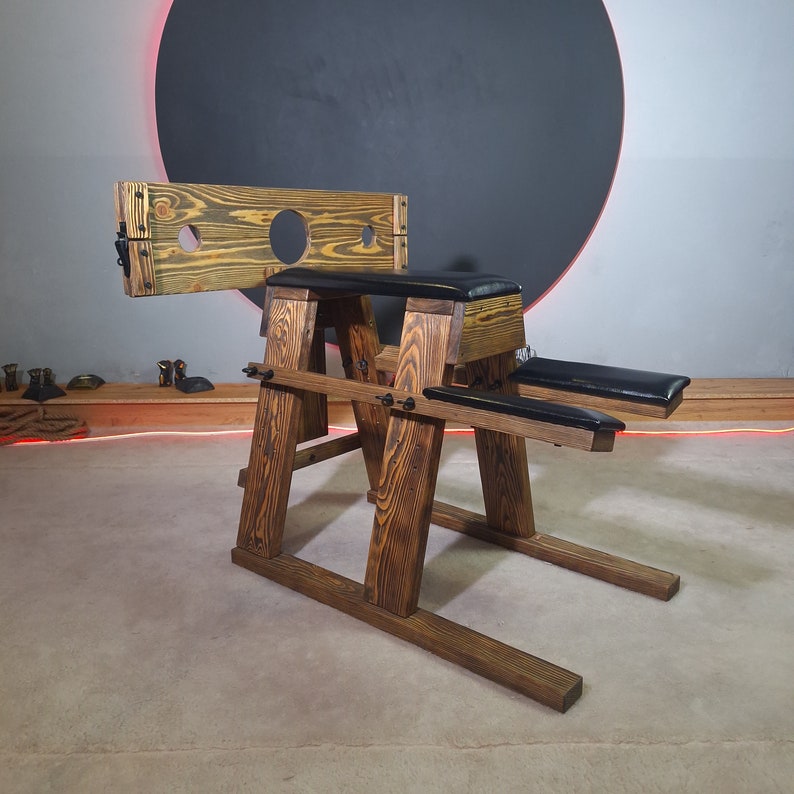 Multifunctional Bdsm Spanking Bench With Neck And Wrists Pillory Etsy Uk