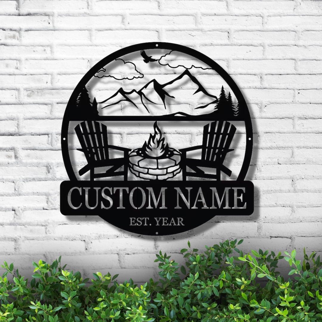 Metal Outdoor Sign Custom Campfire Sign Camper Decor - Etsy