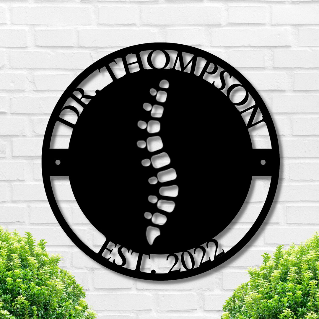 Personalized Chiropractic Sign, Chiropractor Sign, Chiropractor Gift ...