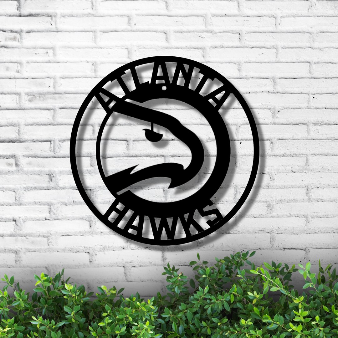 Atlanta Hawks Metal Sign Atlanta Hawks Sign Atlanta Hawks - Etsy