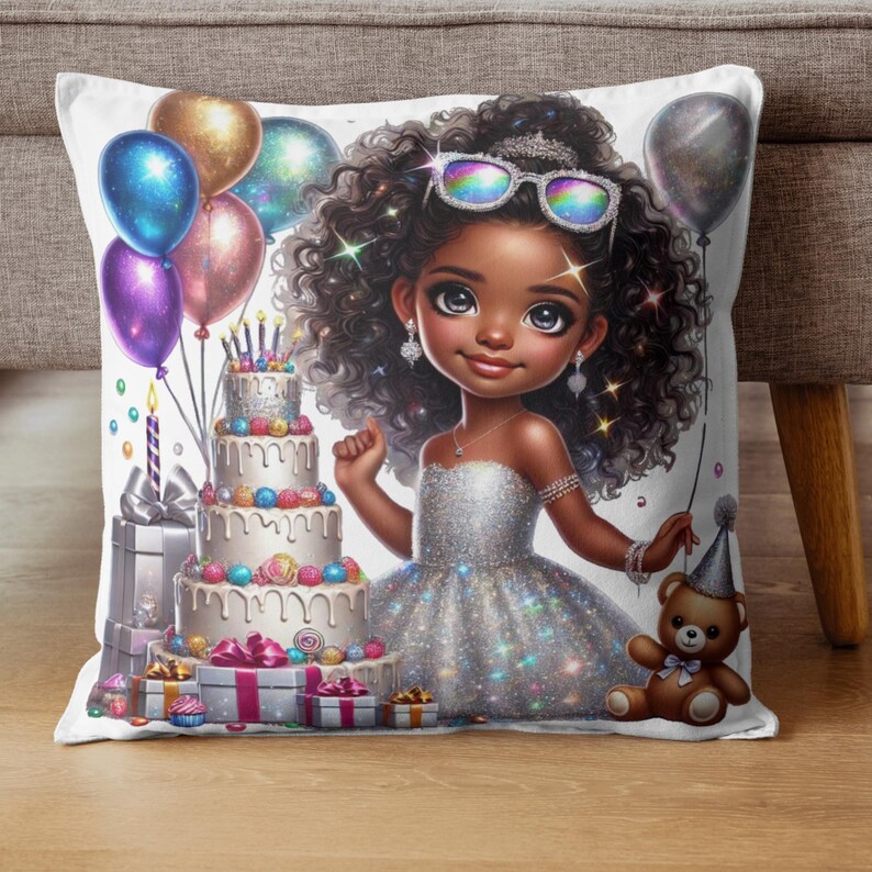 Black Birthday Girl PNG: Afro Princess Clipart (digital Download) - Etsy