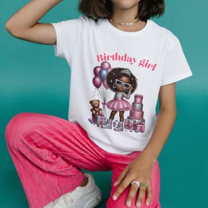 Black Birthday Girl PNG: Afro Princess Clipart (digital Download) - Etsy