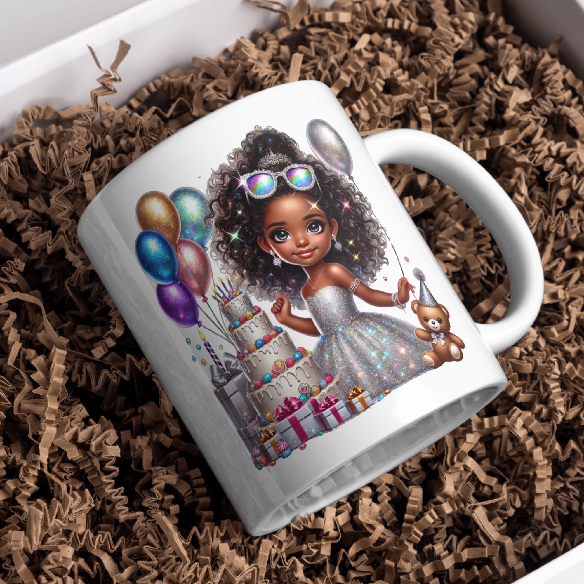 Black Birthday Girl PNG: Afro Princess Clipart (digital Download) - Etsy