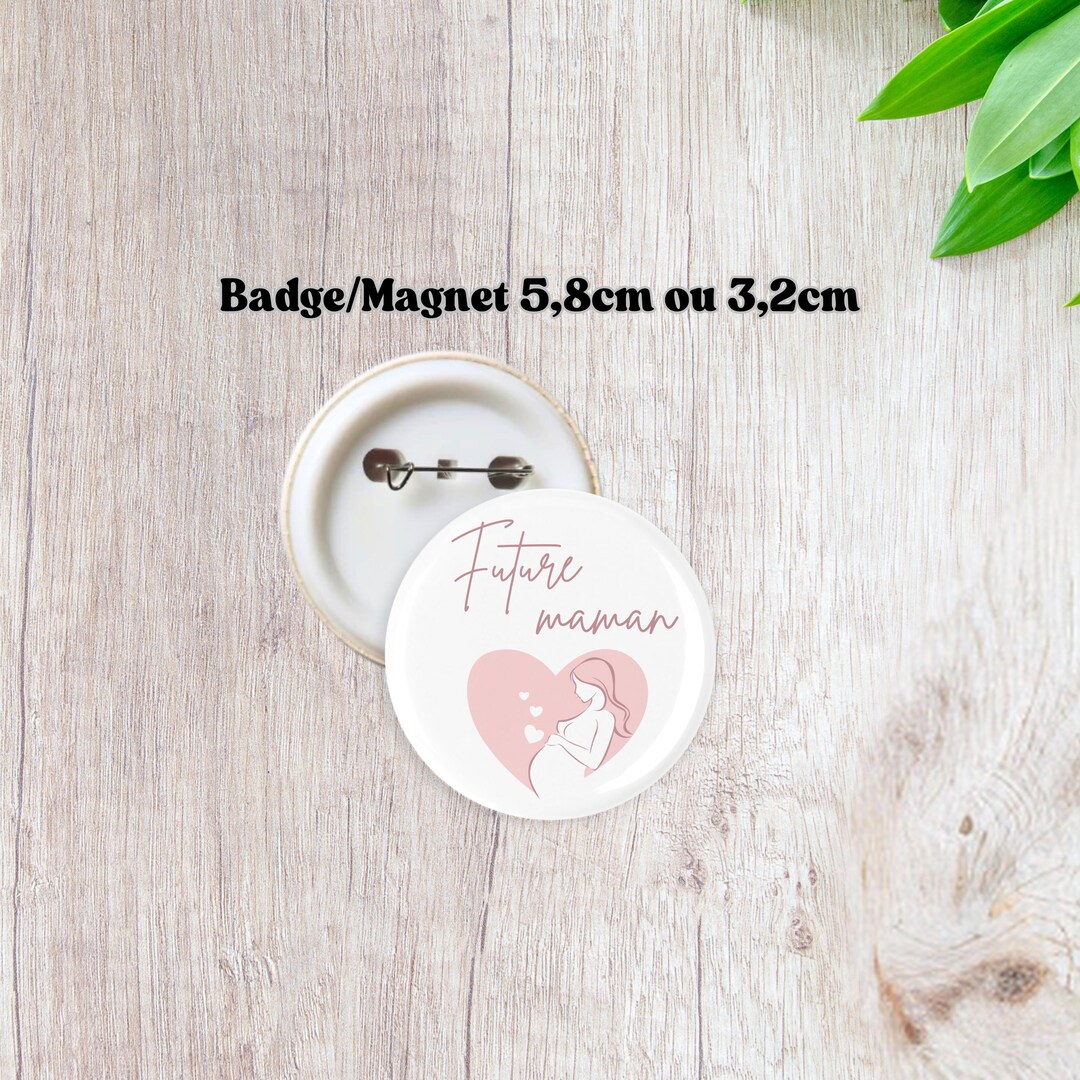 Personalized Badges/magnets for Future Moms, Personalized Pins ...