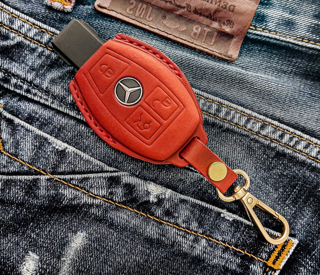 Mercedes Benz AMG S E C 63 Leather Key Case, Personalized Leather Key ...