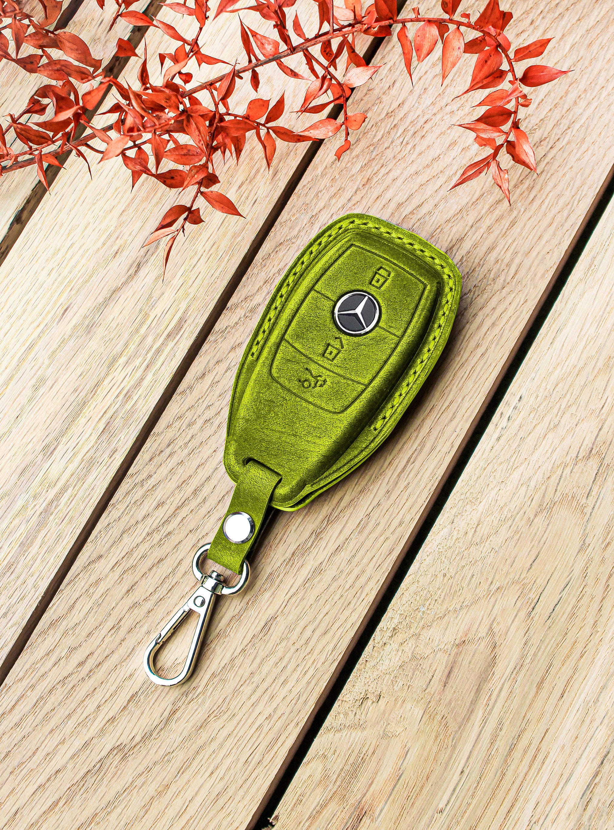 Mercedes E-S-G Series AMG Crazy Leather Key Fob Case Smart Key - Etsy