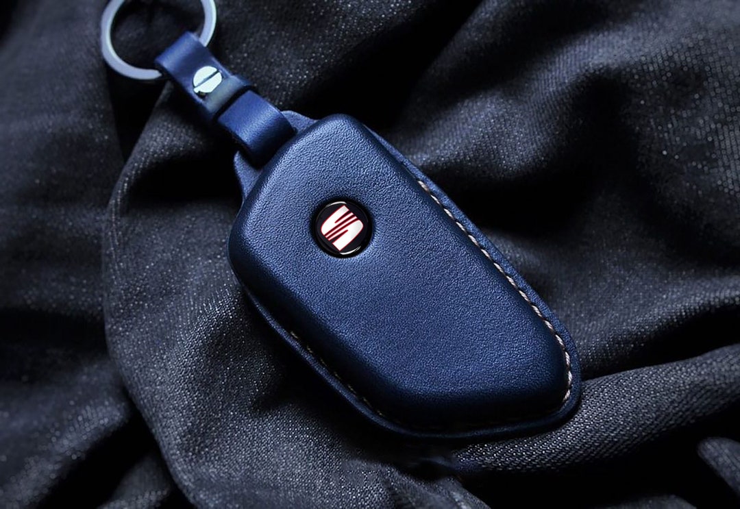 New SEAT Golf Polo MK Leather Key Fob Case, VW Seat Key Fob Cover ...