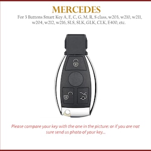 Mercedes Benz Leather Key Fob Case, Key Fob Cover, Personalized Key Fob ...