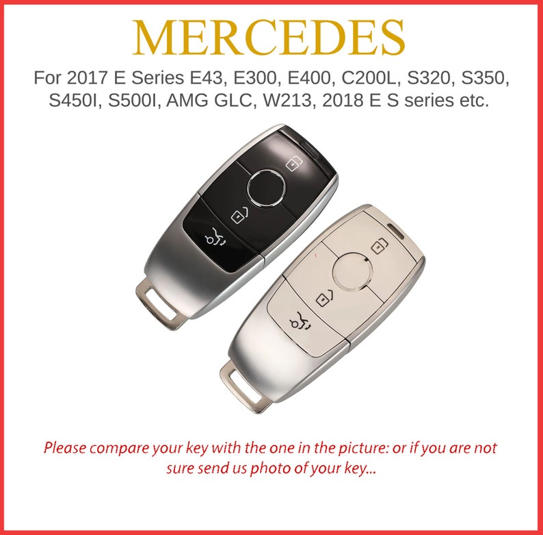 Mercedes E-S-G Series AMG Crazy Leather Key Fob Case Smart Key - Etsy