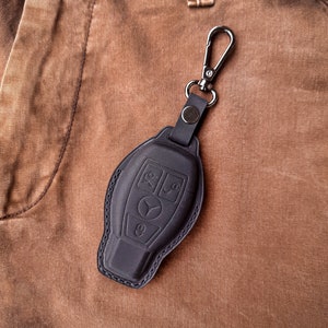 Mercedes Benz Leather Key Fob Case, Key Fob Cover, Personalized Key Fob ...