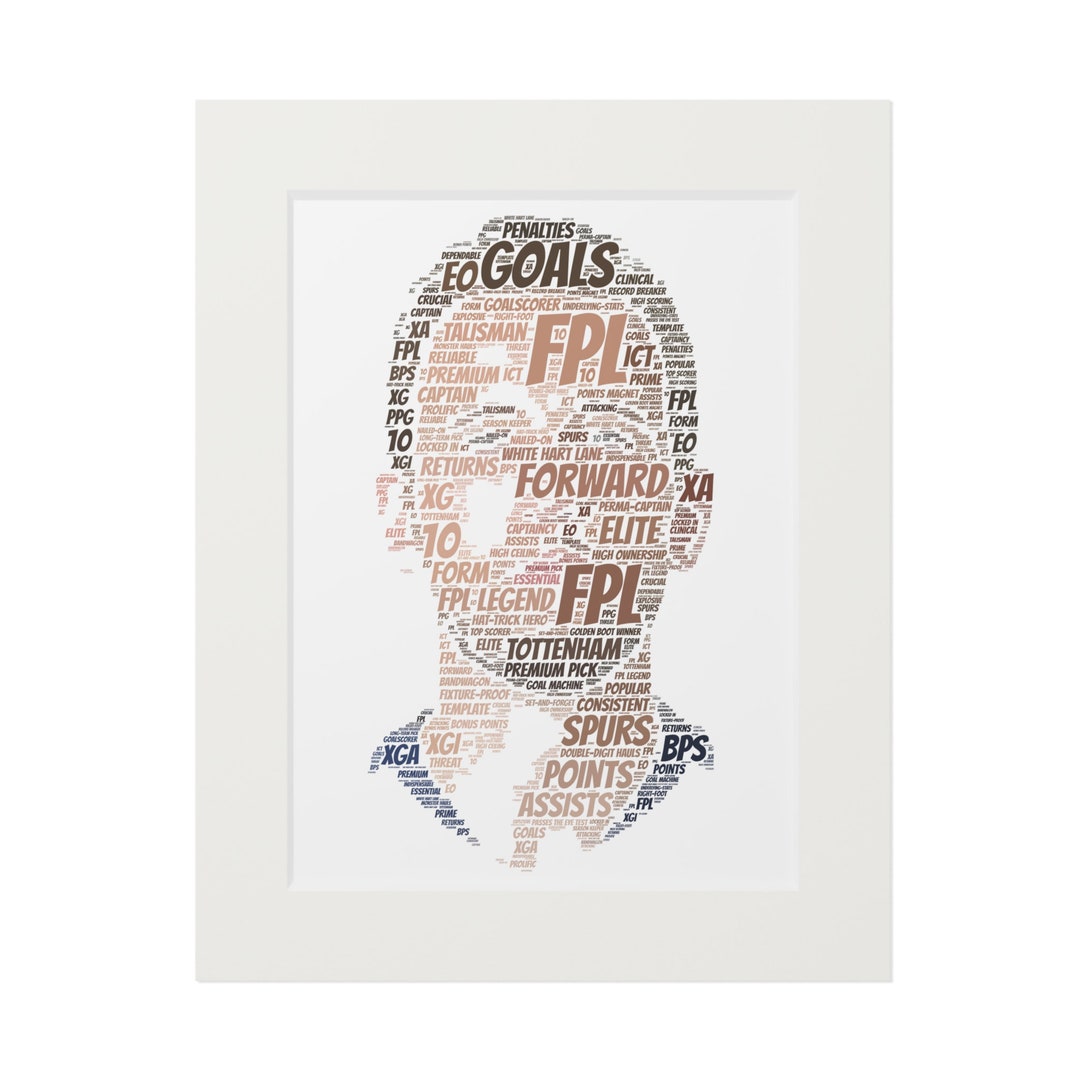 FPL Harry Kane Art Print, Fantasy Premier League, Tottenham, Fantasy ...