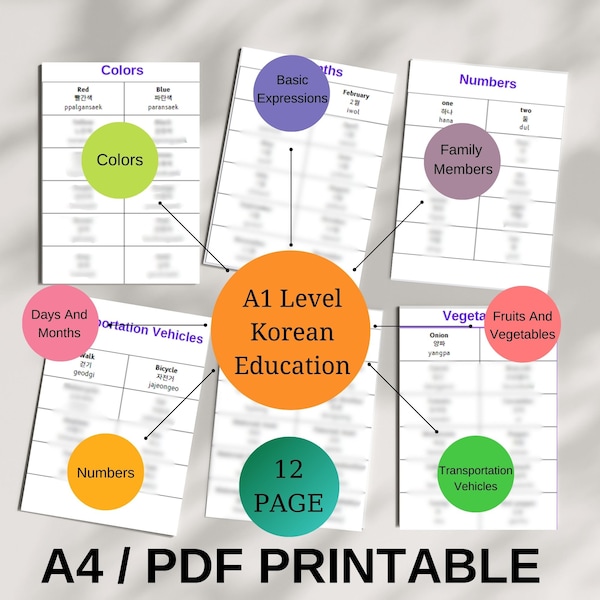 Korean Language Pack - Etsy