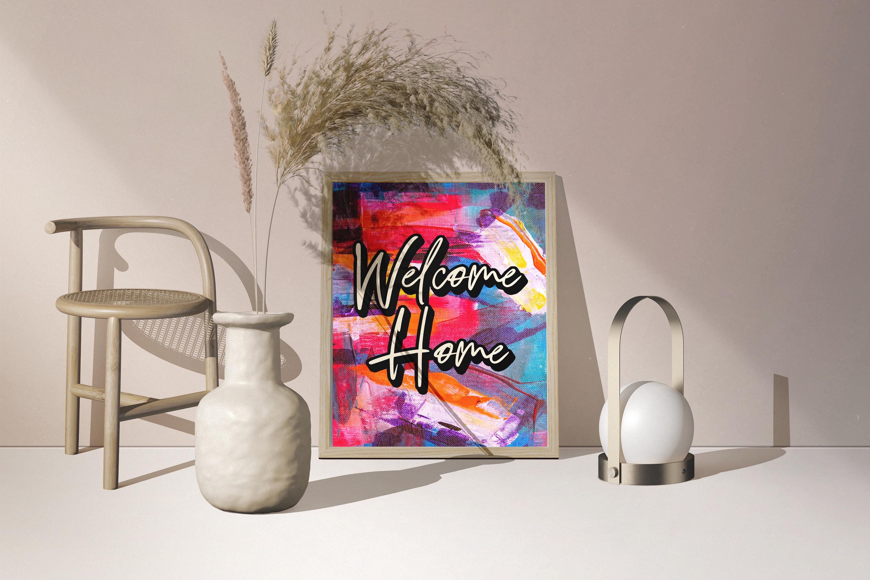 Welcome Home Print Welcome Home Banner Design Welcome Home Sign Welcome ...
