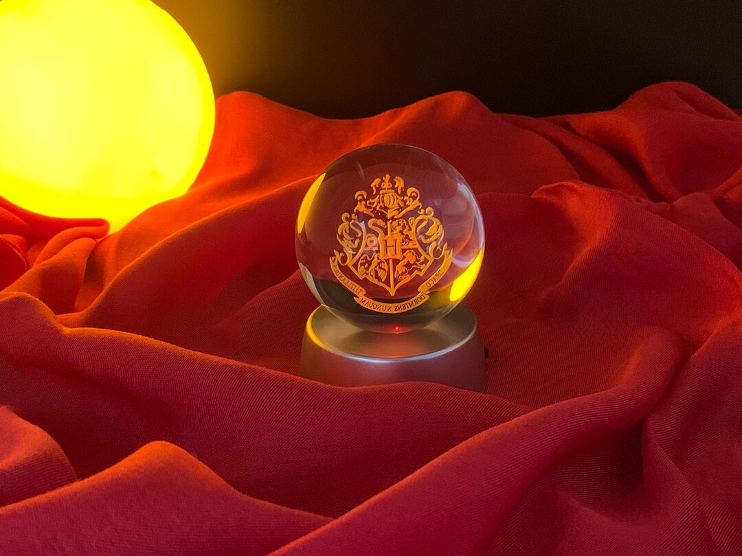 3D Hogwarts Logo Engraved Crystal Glass - Etsy Australia
