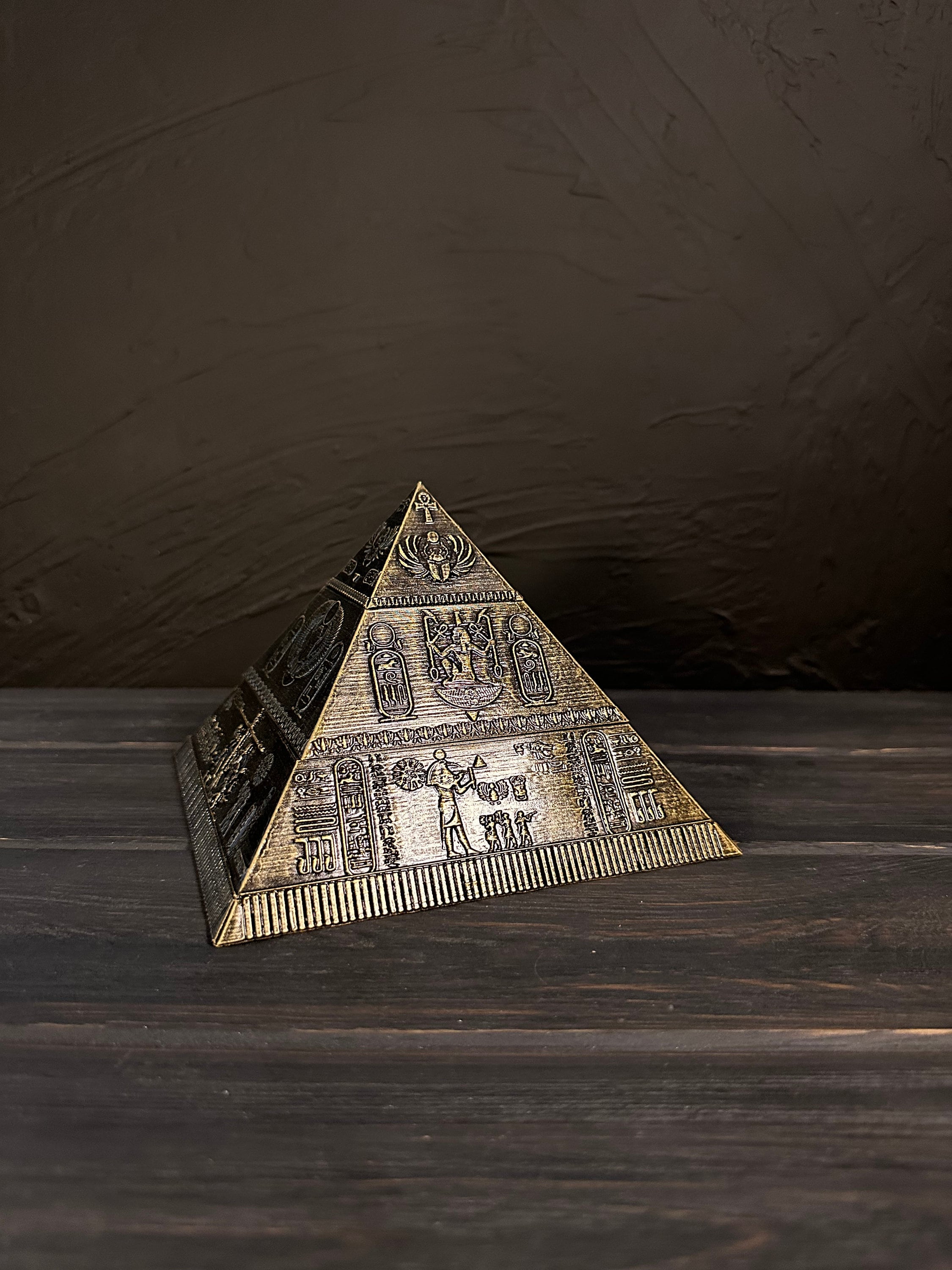 Egyptian Pyramid IQ Puzzle, Puzzle Box, Egyptian Decor and Stash - Etsy