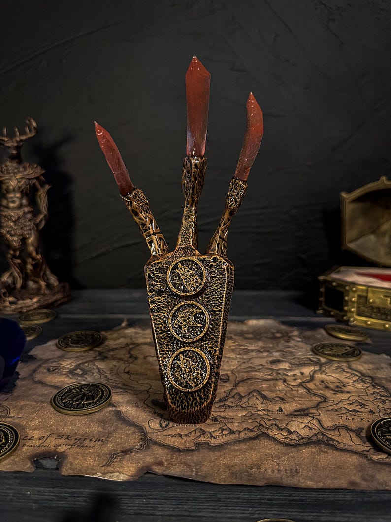 Ruby Dragon Claw, Skyrim Artefact, Correct Animal Combination, the Elder Scrolls Decor, Gift for ...