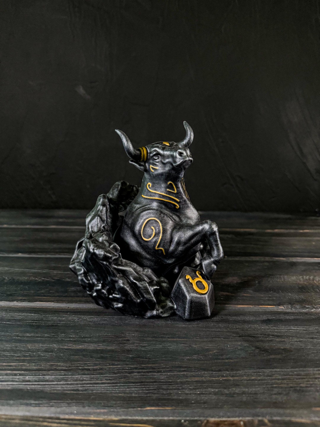 Taurus Figurine, Zodiac Sign Statue, Gift for a Taurus, Home and Office ...