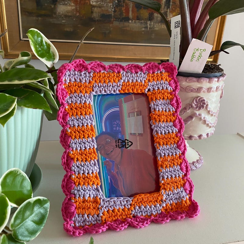 Crochet Photo Frame - Etsy