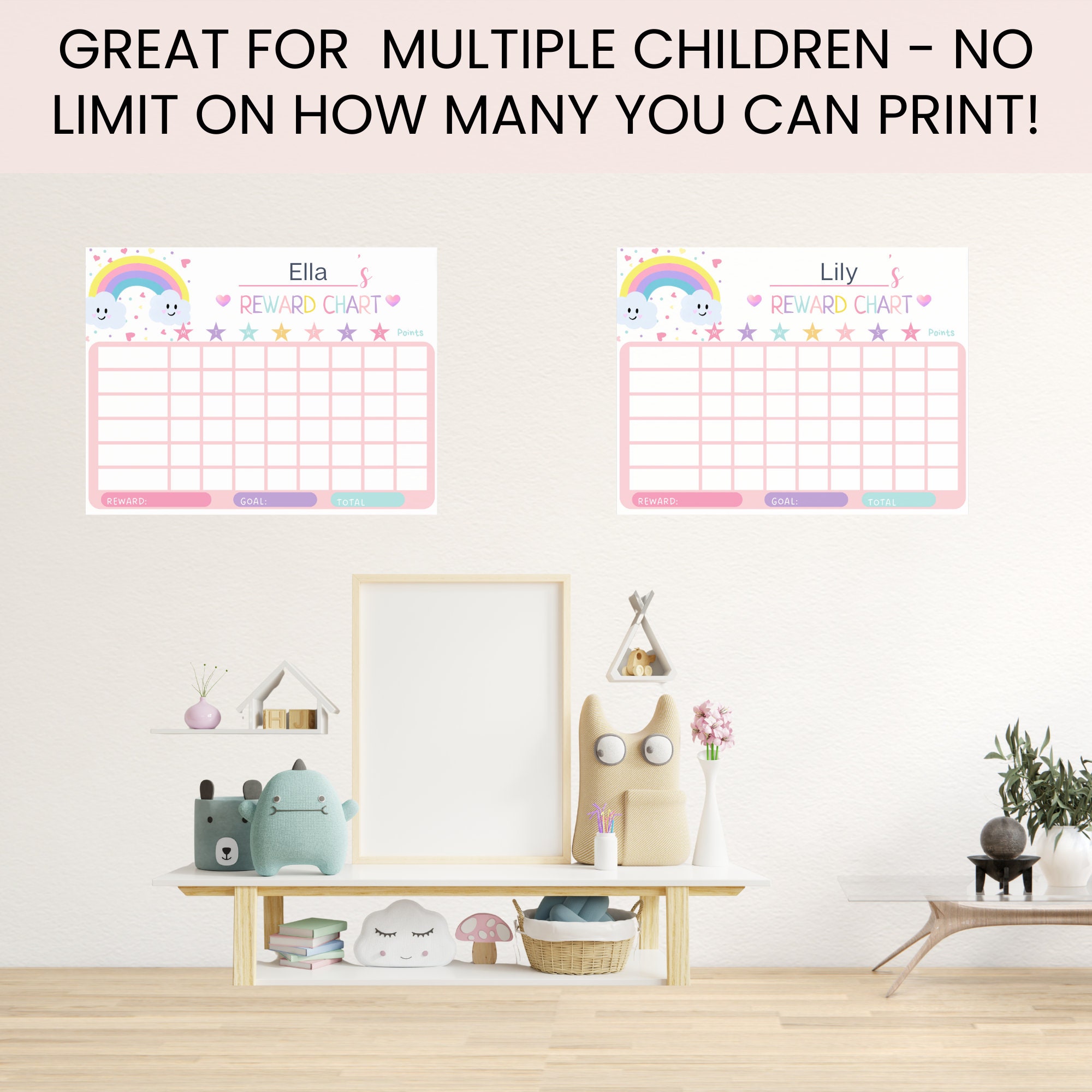 Chore Chart for Kids Printable ADHD Chore Chart Kids Reward Chart ...