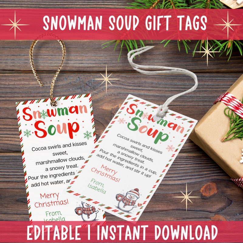 Snowman Soup - Etsy