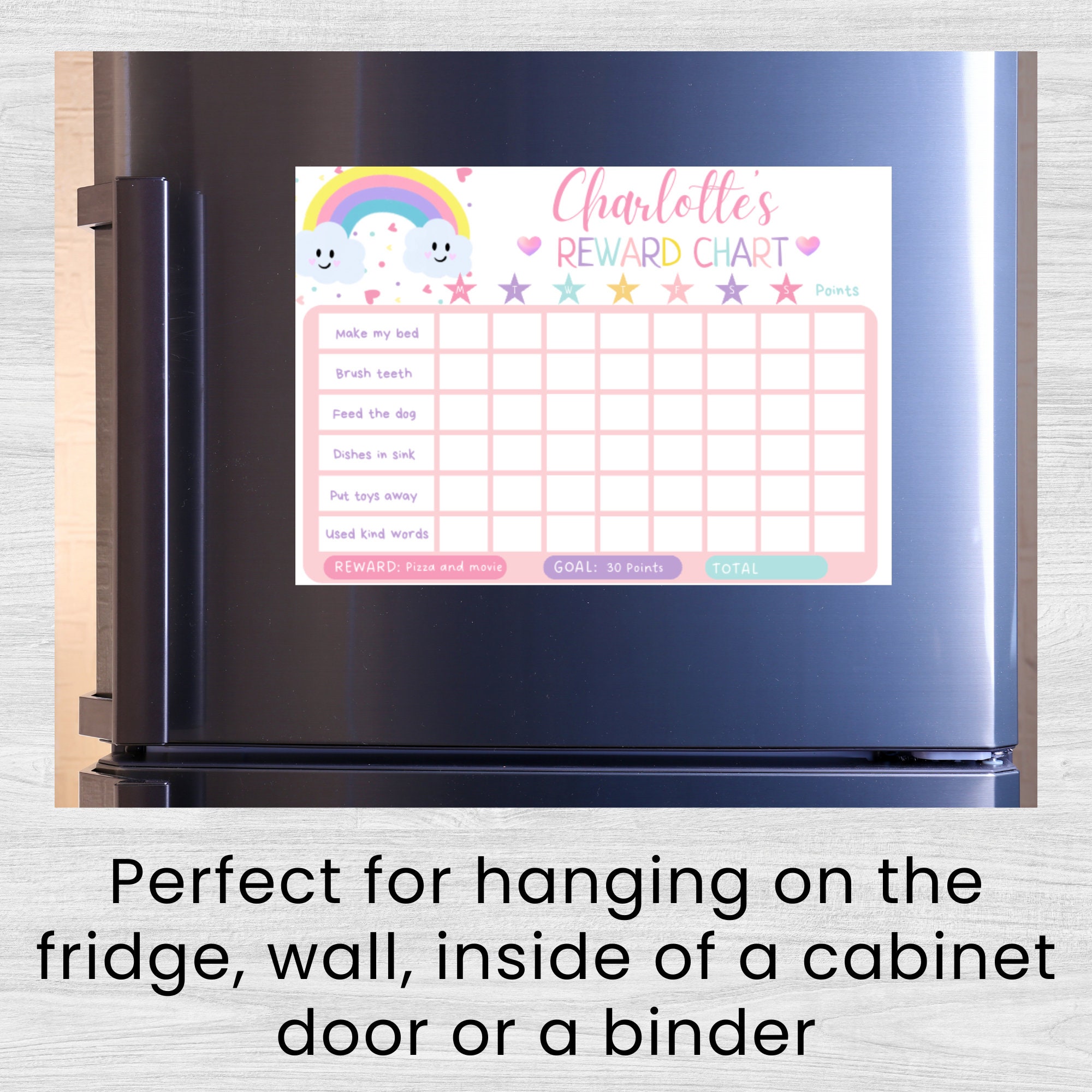 Customizable Chore Chart for Kids Printable ADHD Chore Chart Kids ...