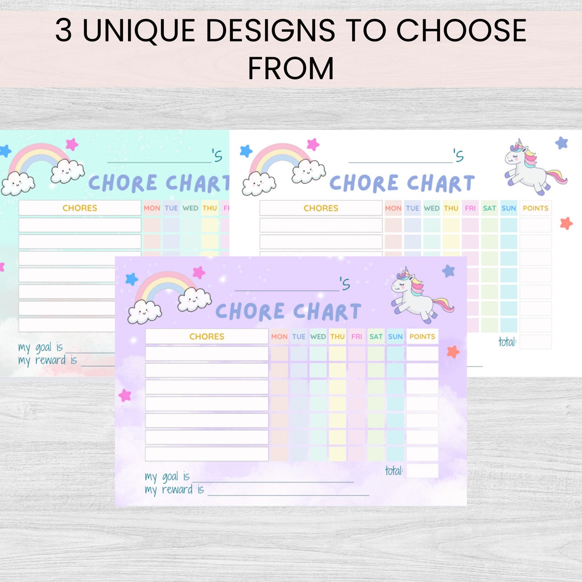 Printable Chore Chart for Kids ADHD Kids Reward Chart Toddler Reward ...