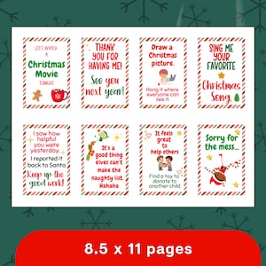 Elf Notes Printable Christmas Digital Instant Download Message From Elf ...