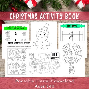 Printable Christmas Activity Book | Christmas Printable | Printable ...