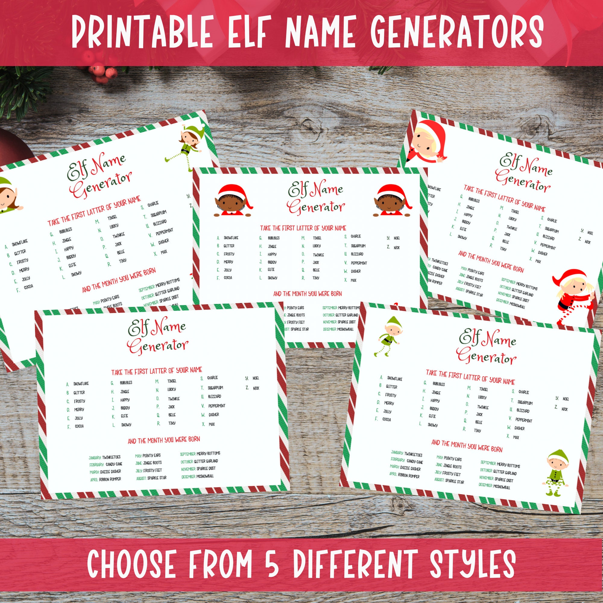 Christmas Elf Bundle | Elf Notes Printable | Christmas Instant Digital ...