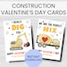 Construction Classroom Valentine | Boy Valentine | Kid Friend Valentine ...