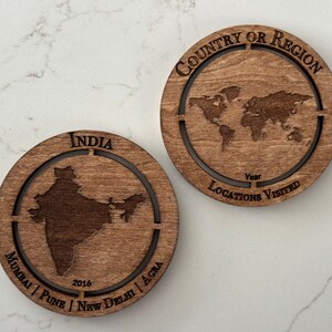 Personalized Travel Magnet, Travel Decor, Travel Souvenir, Vacation ...