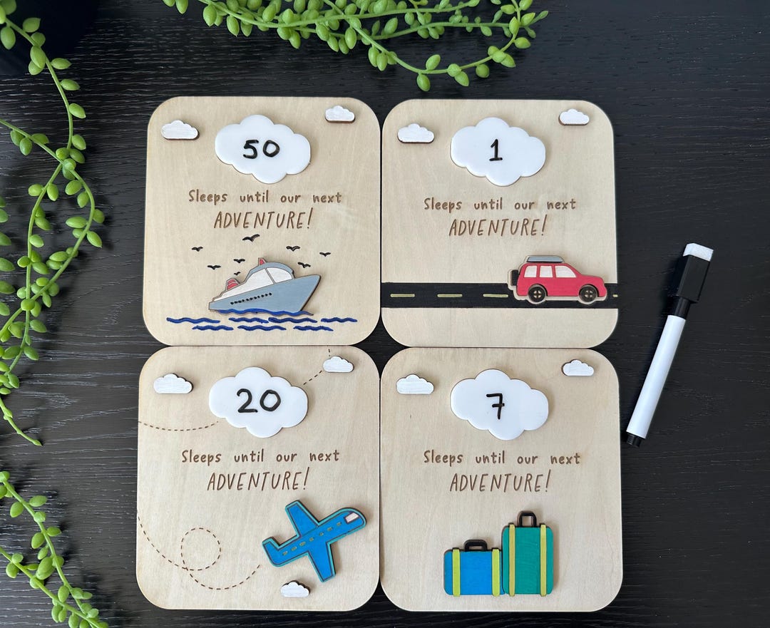 Vacation Countdown Magnet, Next Adventure Countdown, Sleeps Until ...