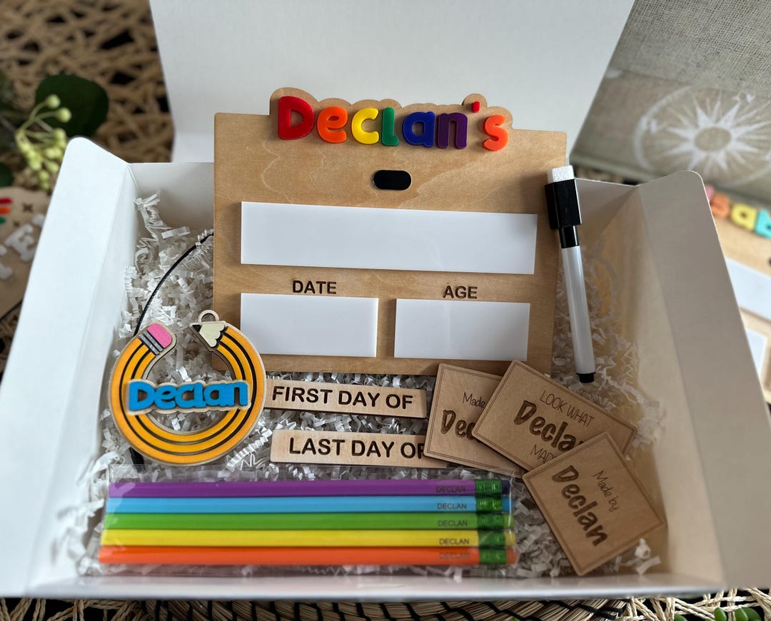 Back to School Gift Box, Personalized School Supplies, Student Gift ...