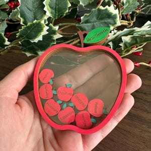 Personalized Teacher Apple Ornament, Thank You Teacher Gifts, End of ...