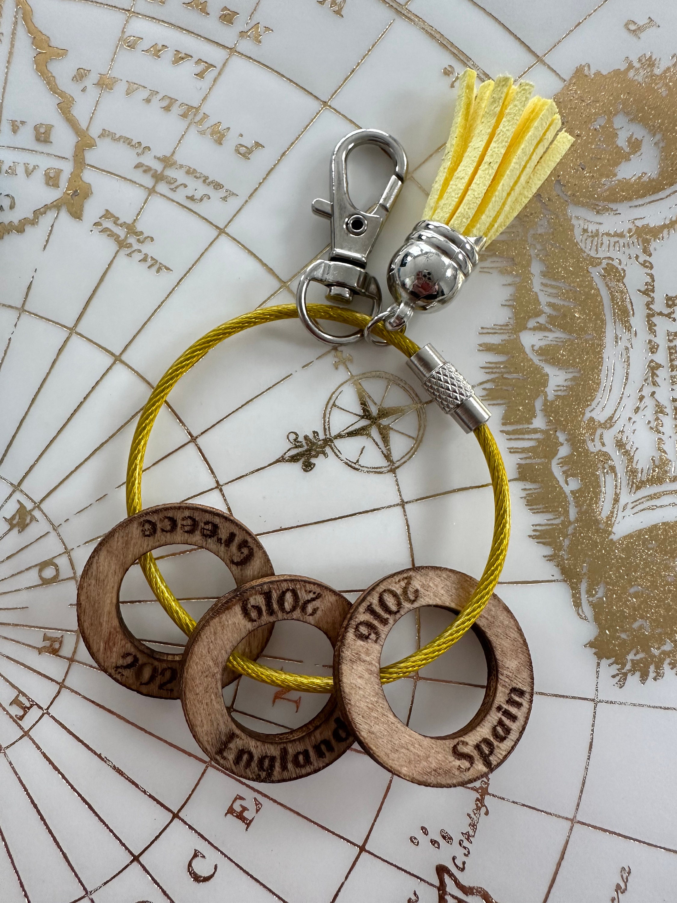 Travel Token Keychain, Custom Travel Keychain, Travel Accessories ...