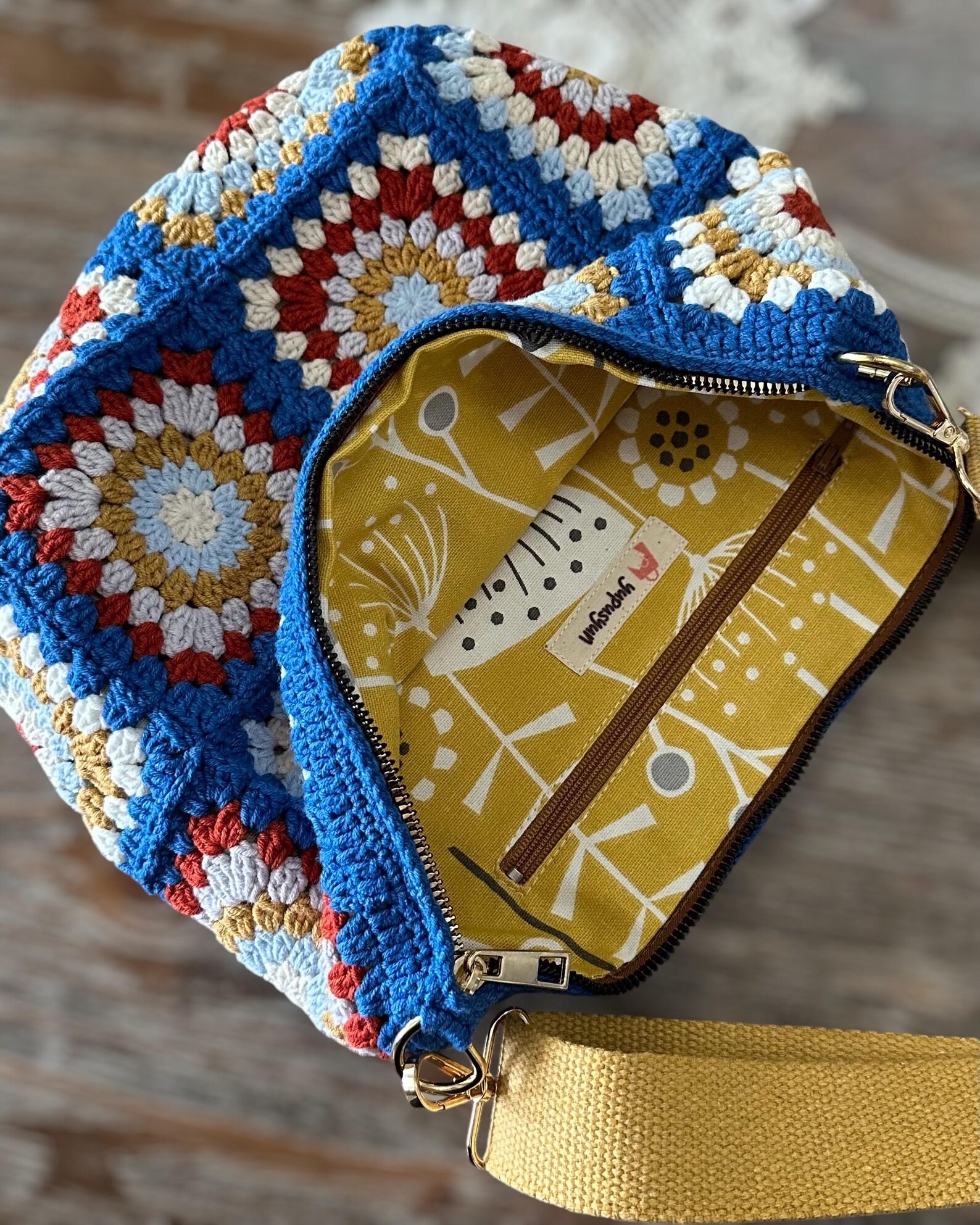 Afghan Bag, Granny Square Bag, Tote Bag, Granny Square Crochet Bag ...