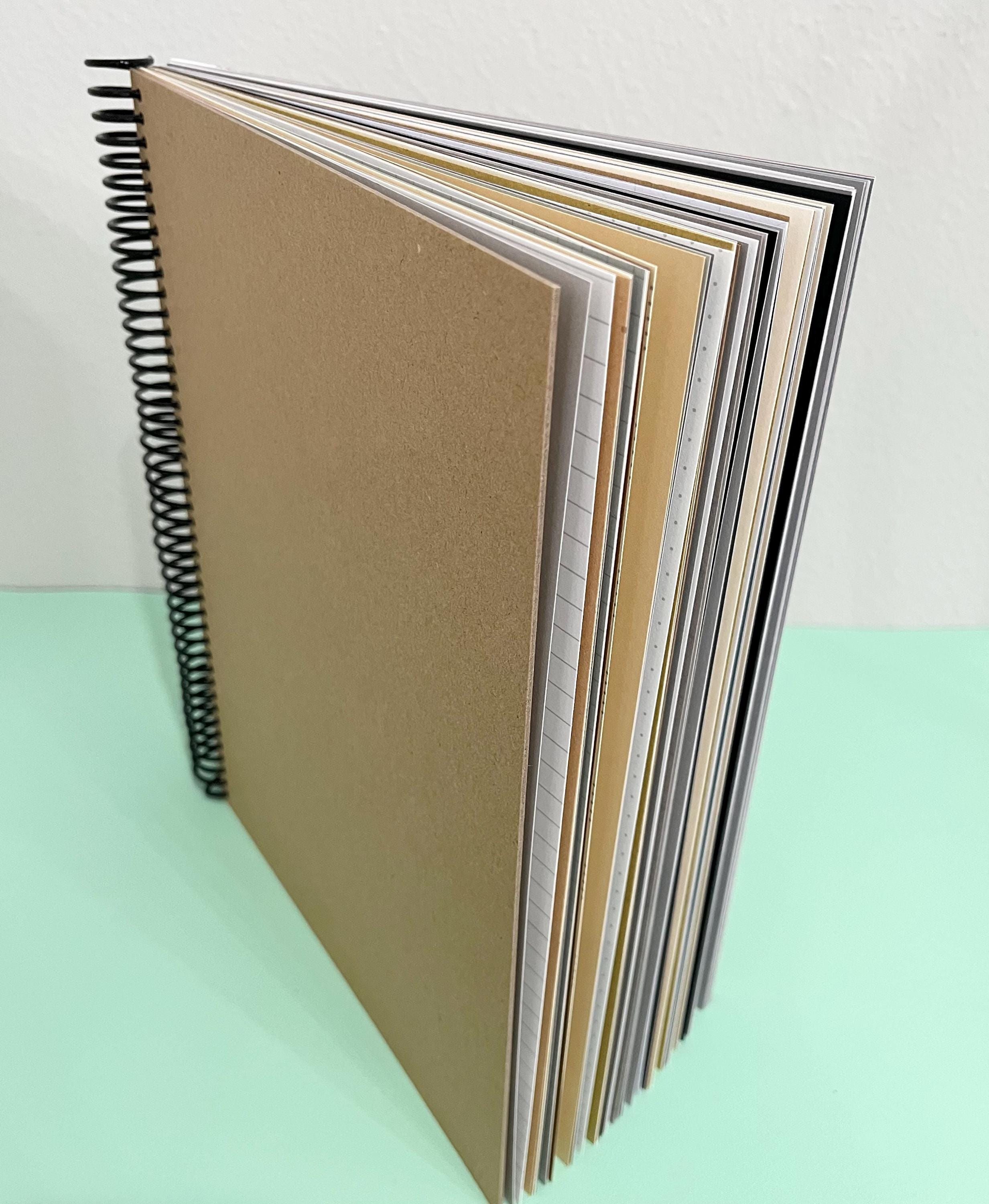 Neutral Junque Art Journal, 8.5" X 11", Chipboard Cover, Junk ...