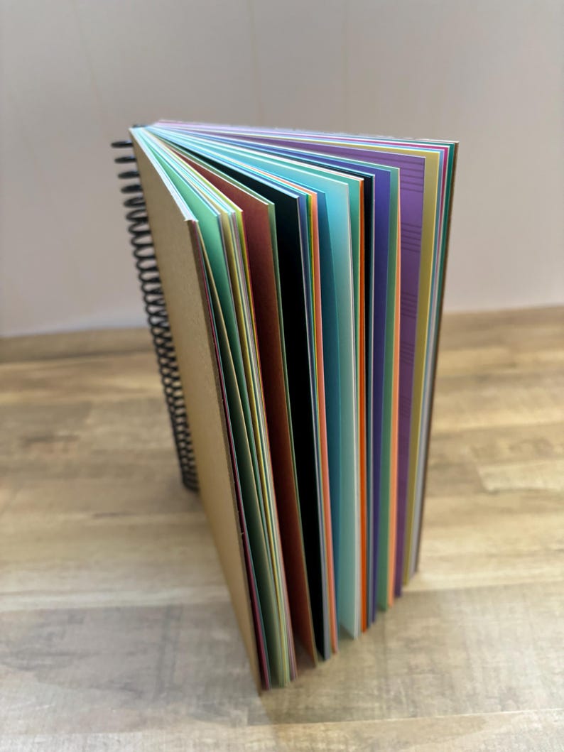 Rainbow Junque Art Journal, 5.5" X 8.5", Chipboard Cover, Junk ...