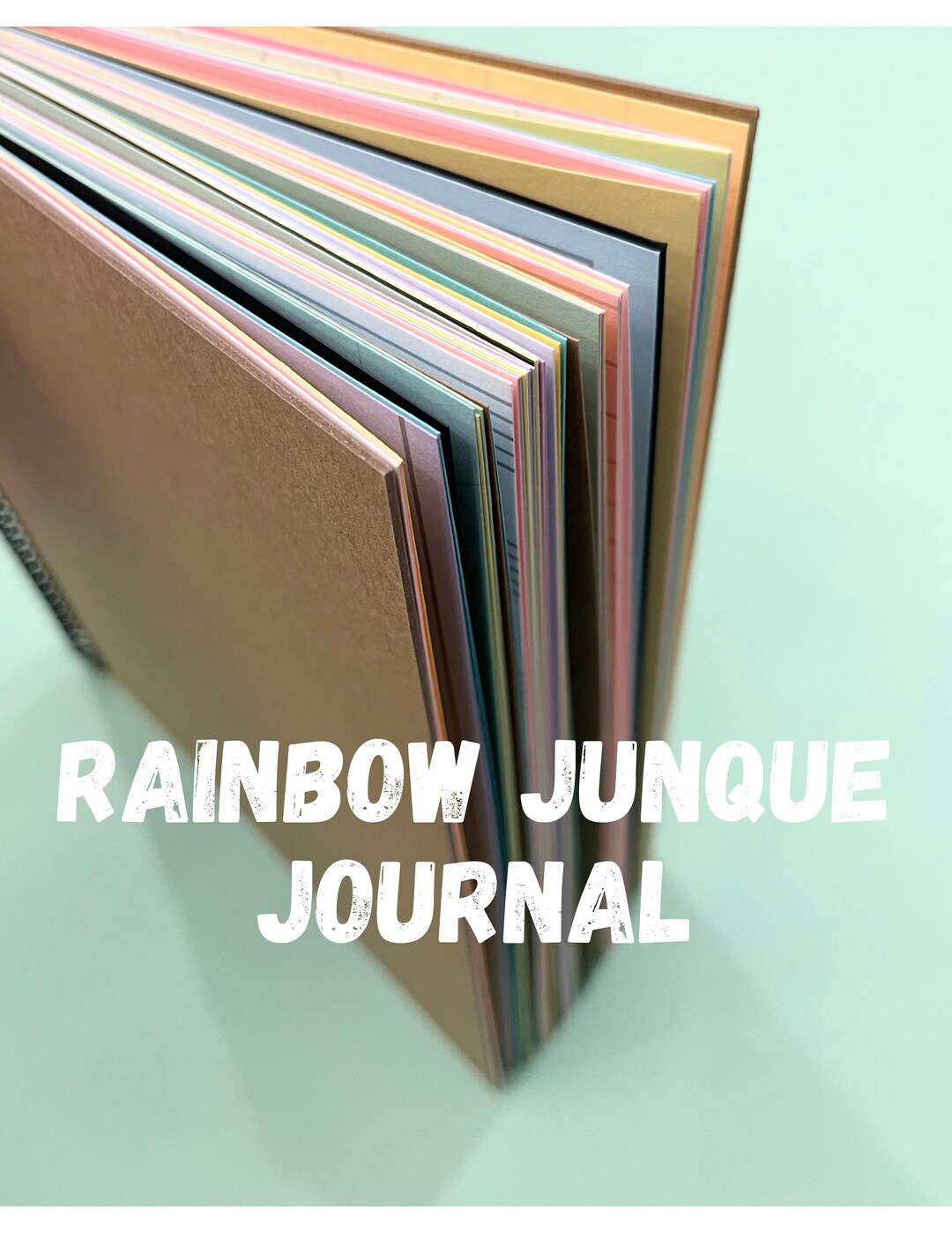 Rainbow Junque Art Journal, 8.5" X 11", Chipboard Cover, Junk ...