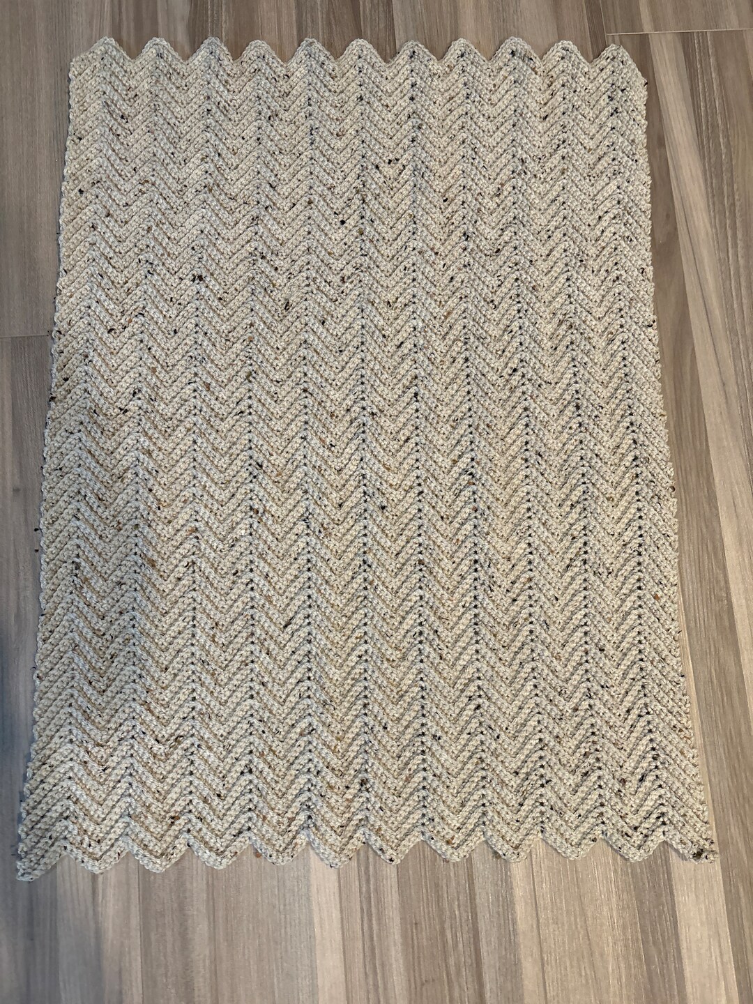Handmade Small Crochet Lap or Baby Blanket for Crib, Car Seat or ...