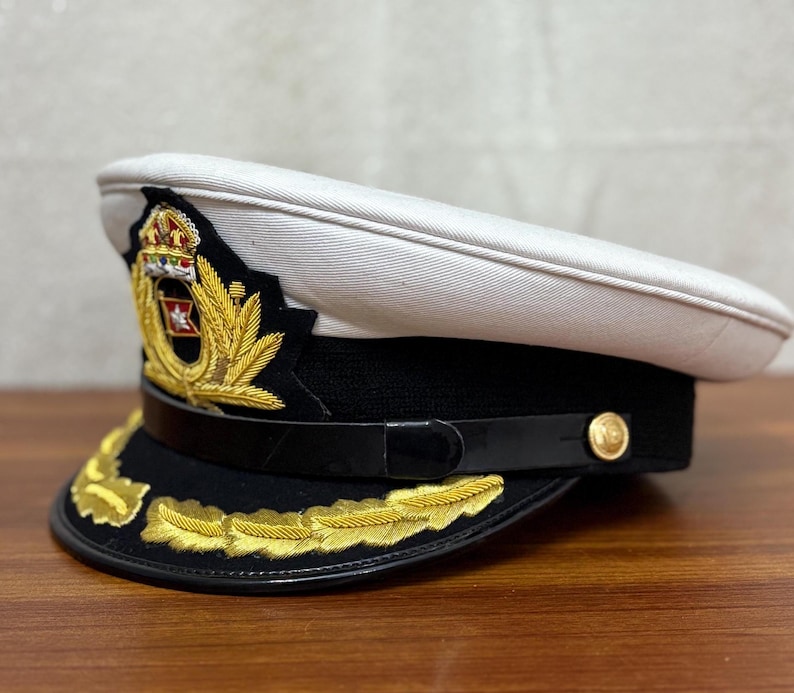 Royal Marine Ship White Star Line Hats TITANIC Captain Smith Hat, White ...