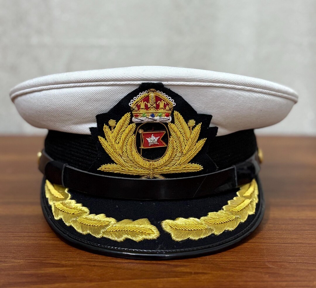 Royal Marine Ship White Star Line Hats TITANIC Captain Smith Hat, White ...