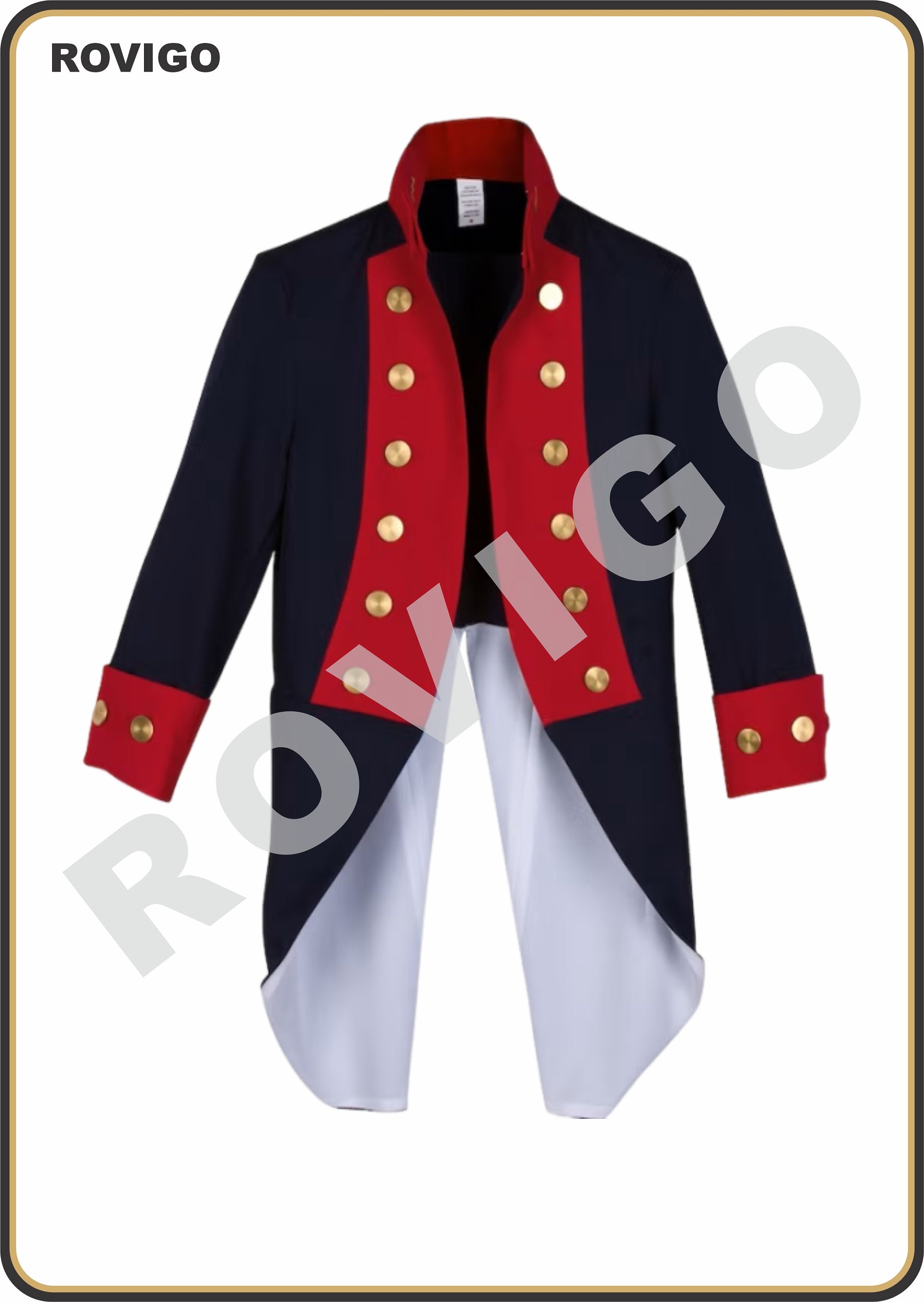 Brand New Men Navy Blue Regimental Coat American Frock Jacket ...