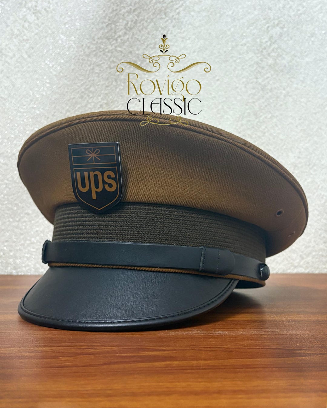 UPS Reproduction Driver Cap | Brown & Black Military-style Hat - Etsy
