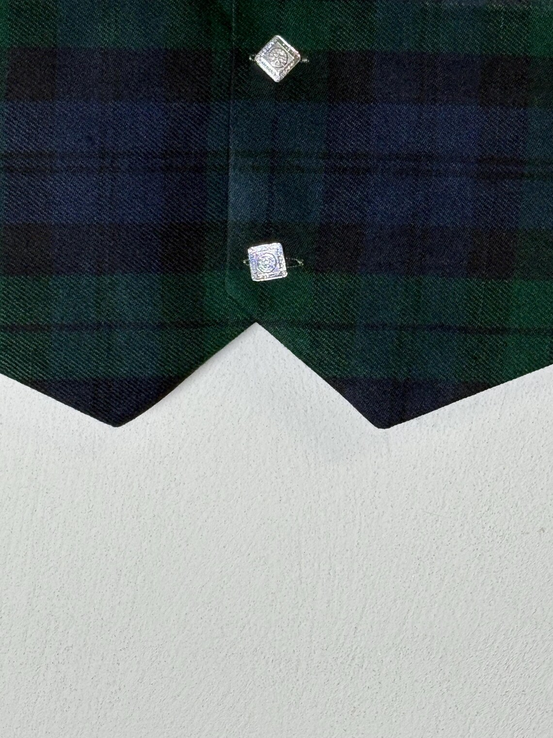 Scottish Men's Mackenzie Green & Blue Tartan Vest/waistcoat - Gift for ...