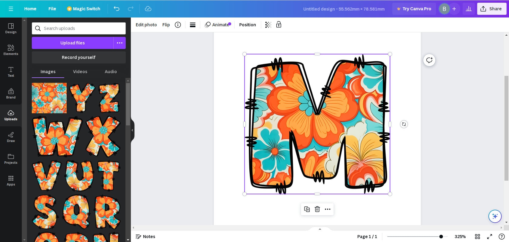 Doodle Letters Hippie Groovy Flowers Alphabet PNG, Doodle Flowers ...