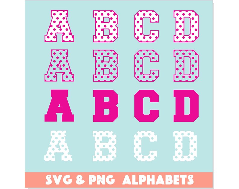 Polka Dot Font Otf, Polka Dot Font Svg Cricut, Polka Dot Font Png ...