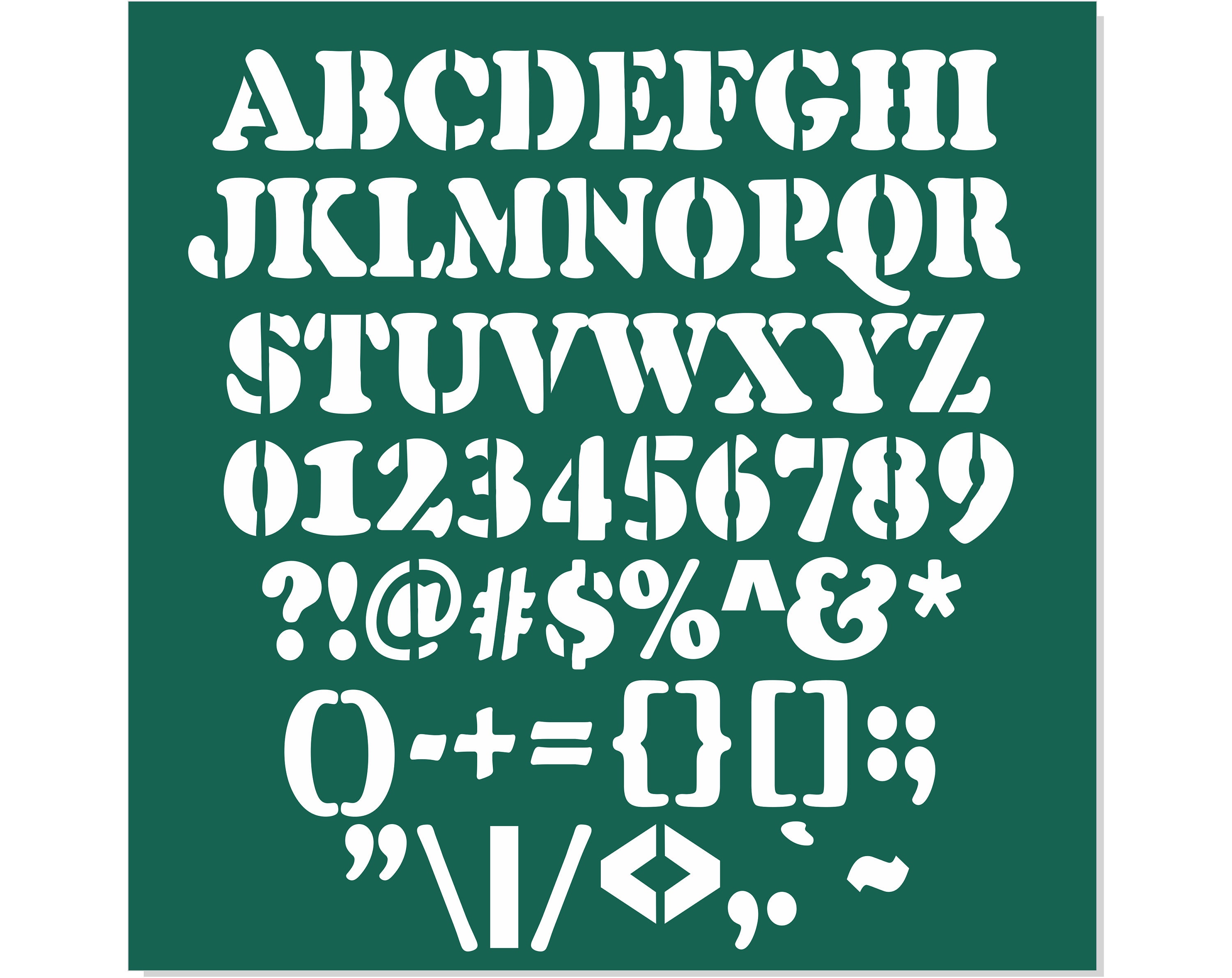 Army Stencil Font TTF SVG PNG, Stencil Army Font Otf, Stencil Font Svg ...