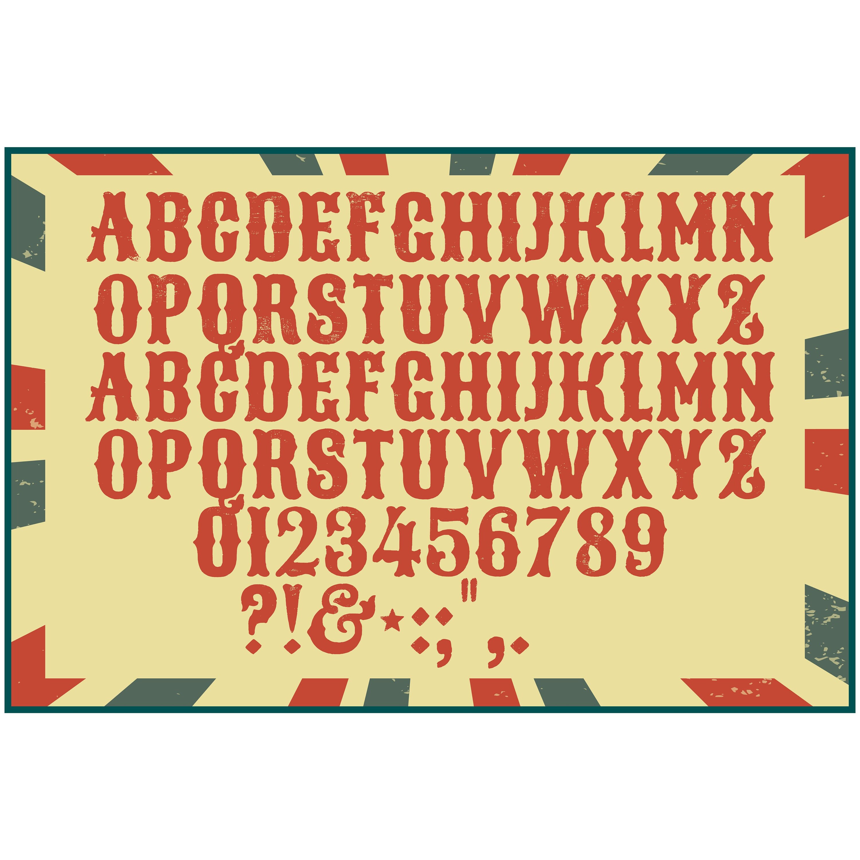 Circus Letterpress Font Typewriter Font, Distressed Font, Vintage Font ...