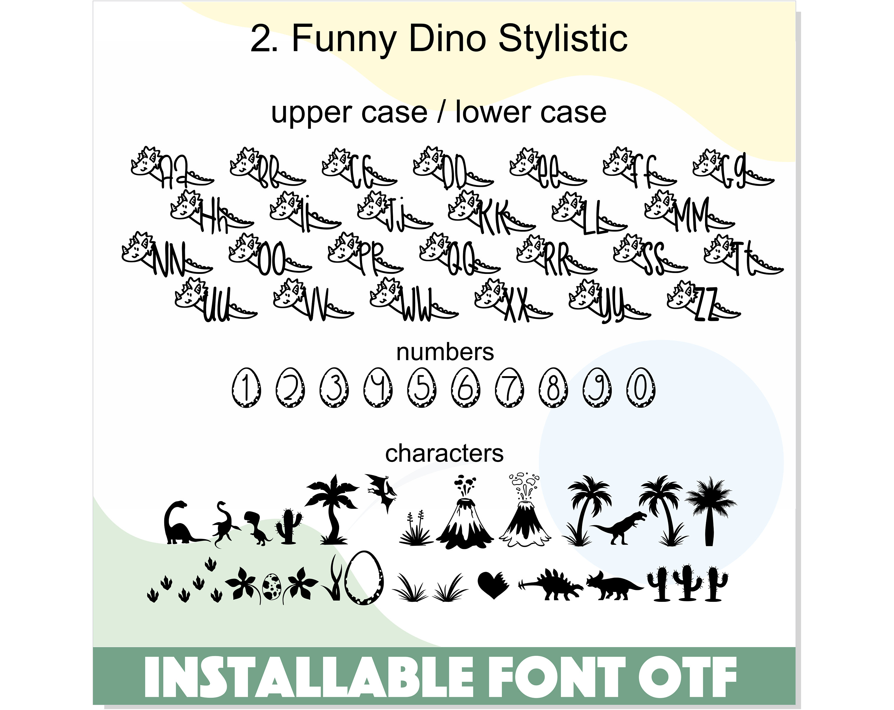 Dinosaur Font TTF SVG PNG | Dino Font Dinosaur Svg Cricut, Dinosaur ...